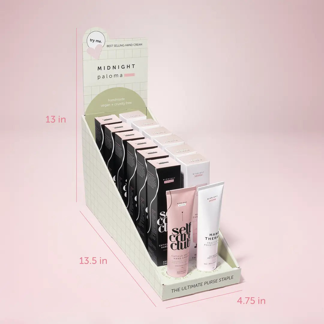 WS Best Selling Hand Creams + Branded Display Unit – Midnight Paloma